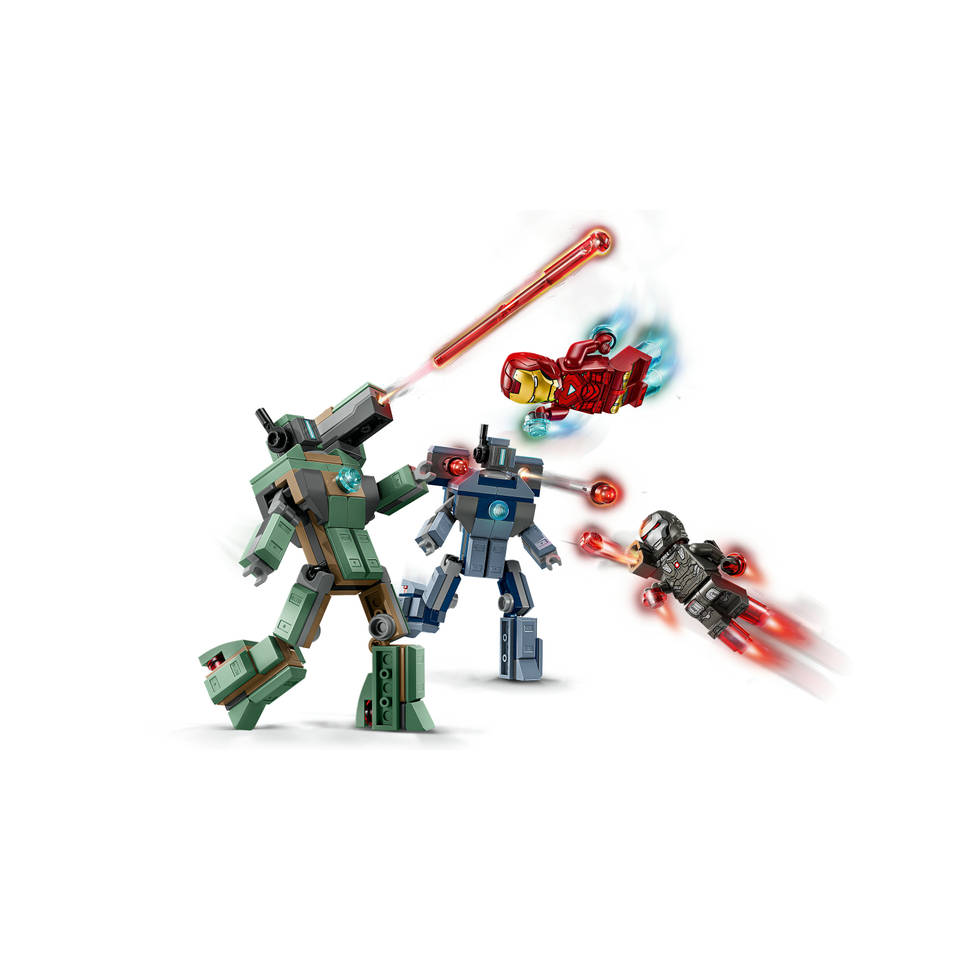 LEGO Marvel Iron Man en War Machine vs. Hammer Drones 76320