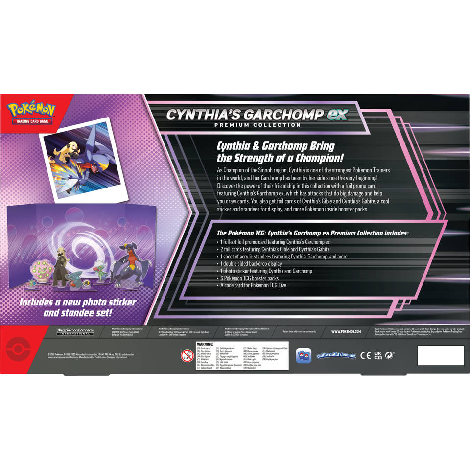 Pokémon TCG Cynthia's Garchomp ex Premium Collection