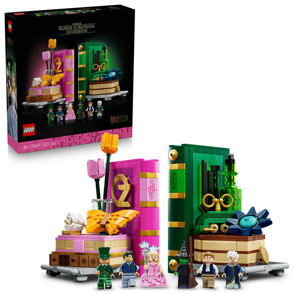 LEGO Wicked Glinda en Elphaba boekensteunen 75691