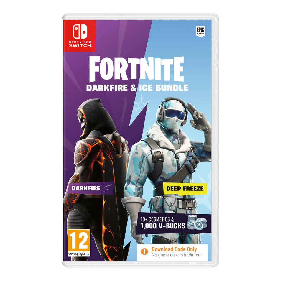 Fortnite Darkfire & Ice Bundle - code in a box Nintendo Switch