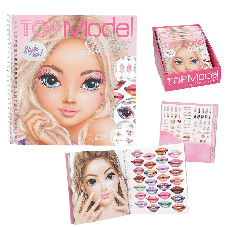 TOPModel Dress Me Up Face stickerboek