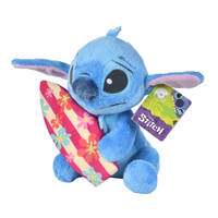Disney Stitch knuffel met surfplank - 25 cm